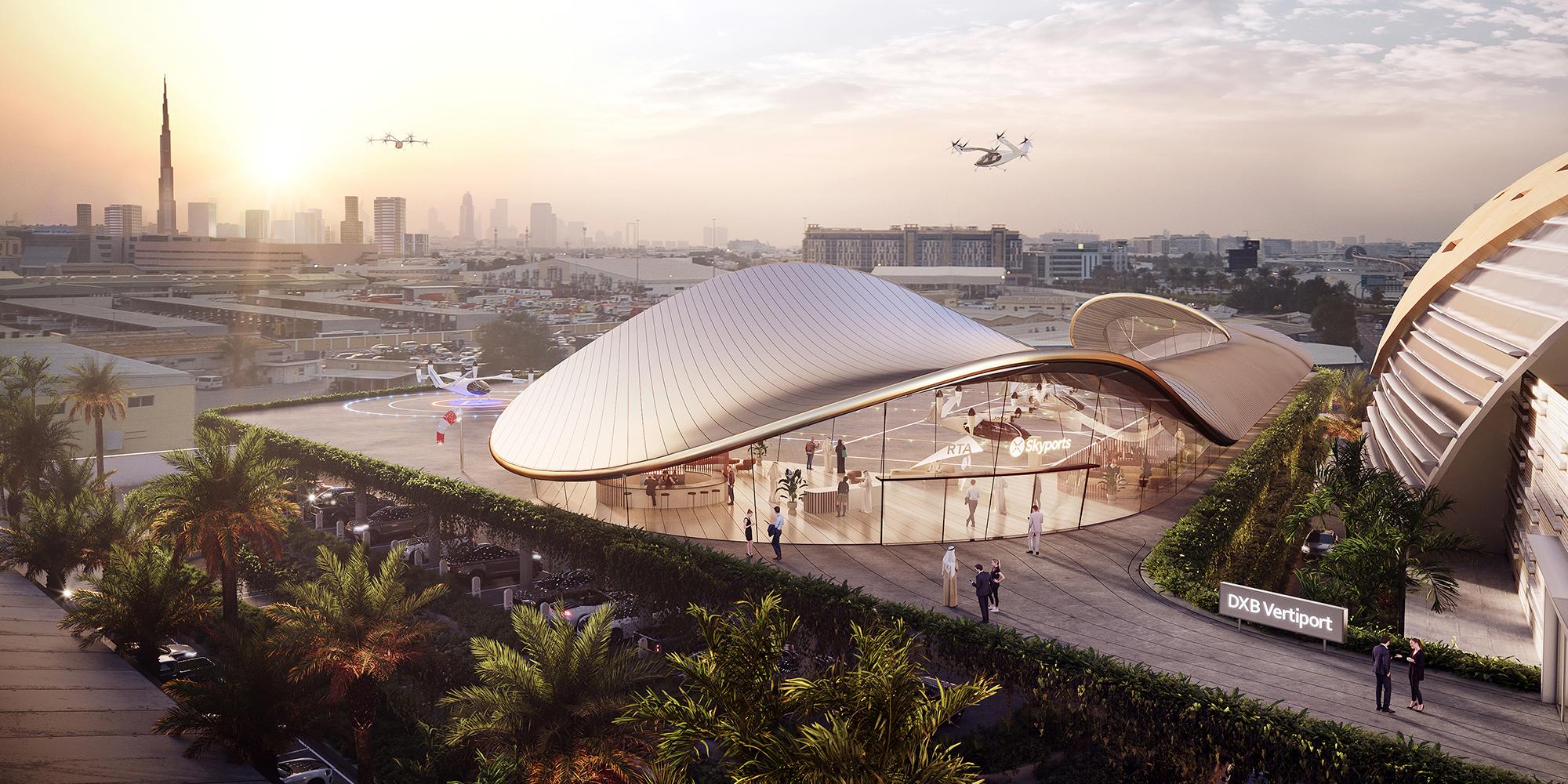 Foster + Partners Reveal Concept Design for Dubai Vertiport Terminal ...