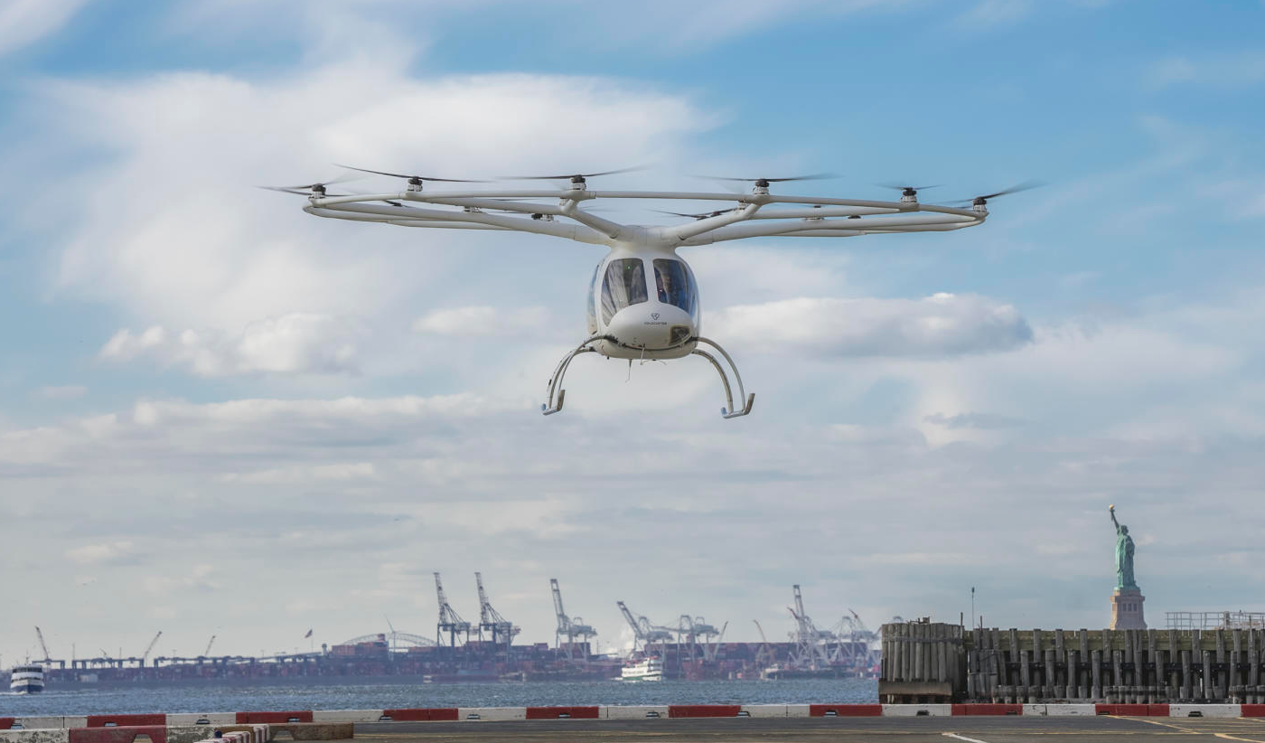 Volocopter Completes Test Flight of 2X eVTOL in NYC - Advanced Air ...