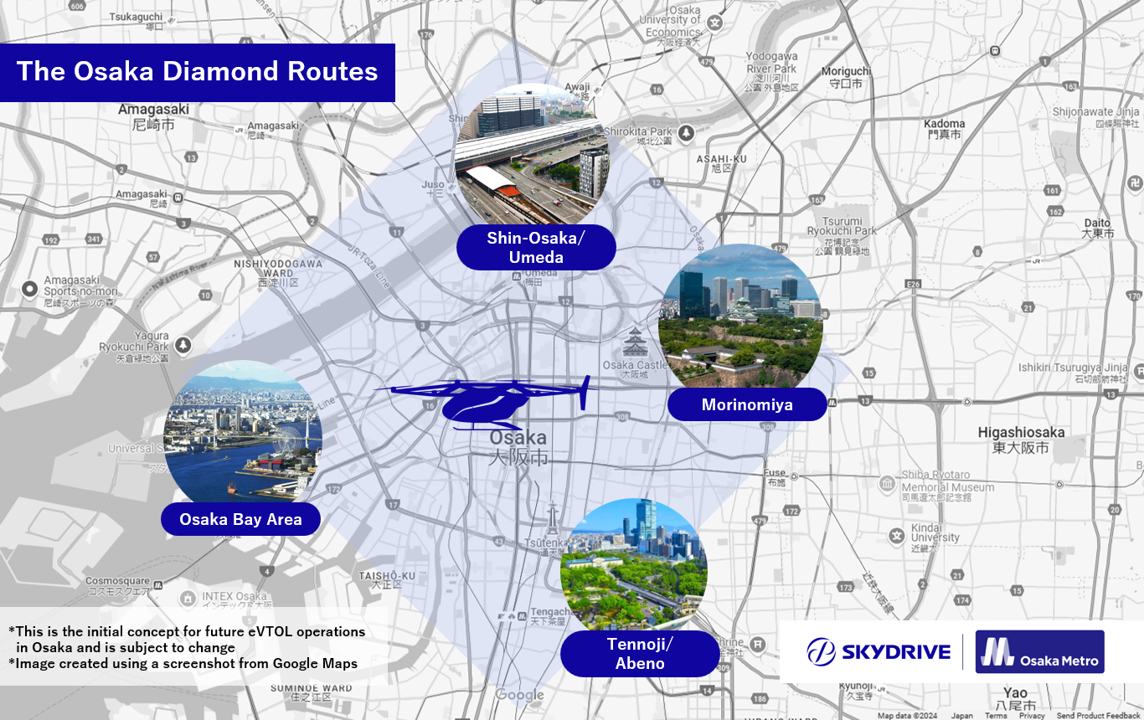 SkyDrive & Osaka Metro Unveil Plans for Future eVTOL Network - Advanced ...