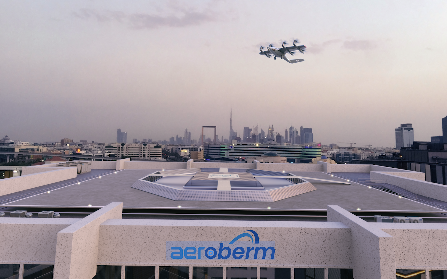 Skyportz Unveils Aeroberm Vertipad at Dubai Airshow - Advanced Air ...
